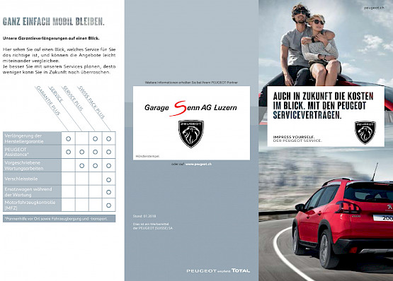 Garantie und Service-Verträge | Garage Senn AG, Luzern